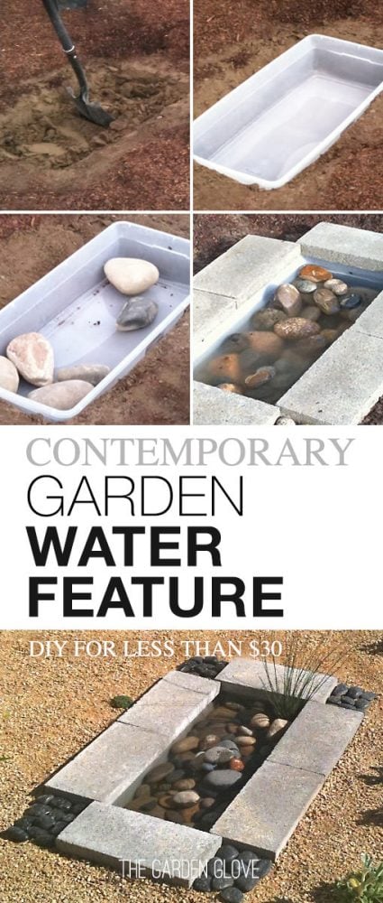DIY Project: Contemporary Garden Water Feature Less than $30 • The ...