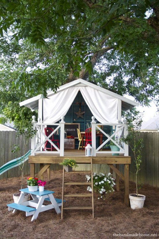 10 DIY Kids Outdoor Playset Projects • The Garden Glove