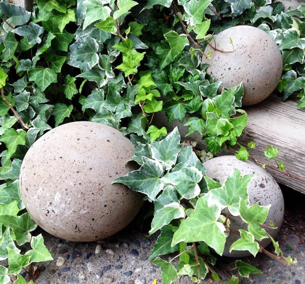 Easy DIY Concrete Garden Spheres Tutorial • The Garden Glove