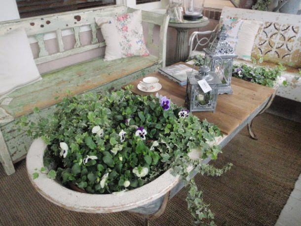 DIY Planter Bench & Planter Coffee Table Ideas & Projects • The Garden ...