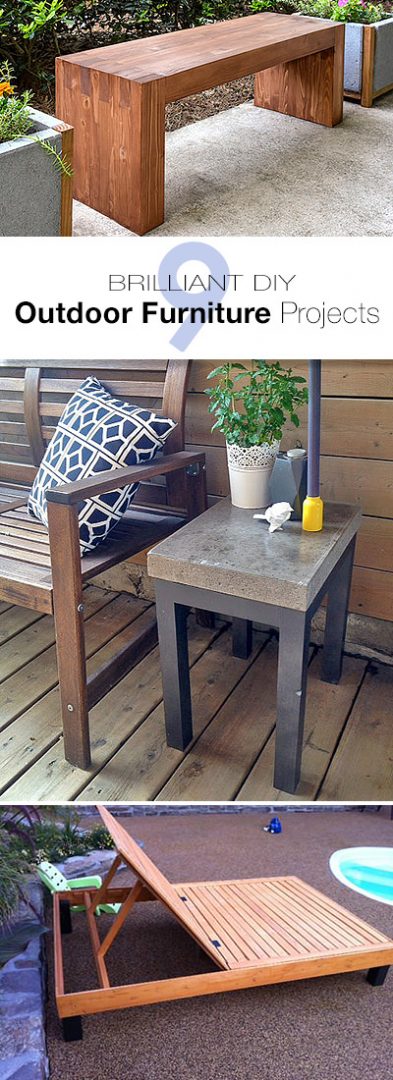 9 Brilliant DIY Outdoor Furniture Ideas & Projects • The Garden Glove