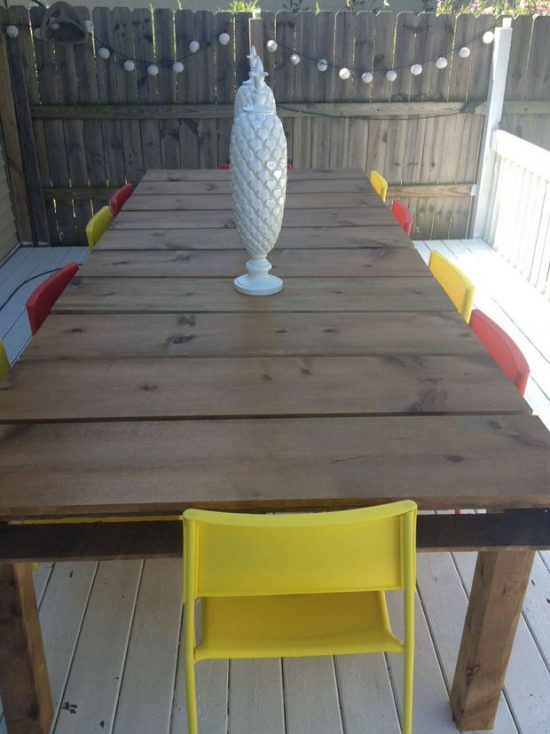 DIY Outdoor Dining Table Ideas & Projects • The Garden Glove
