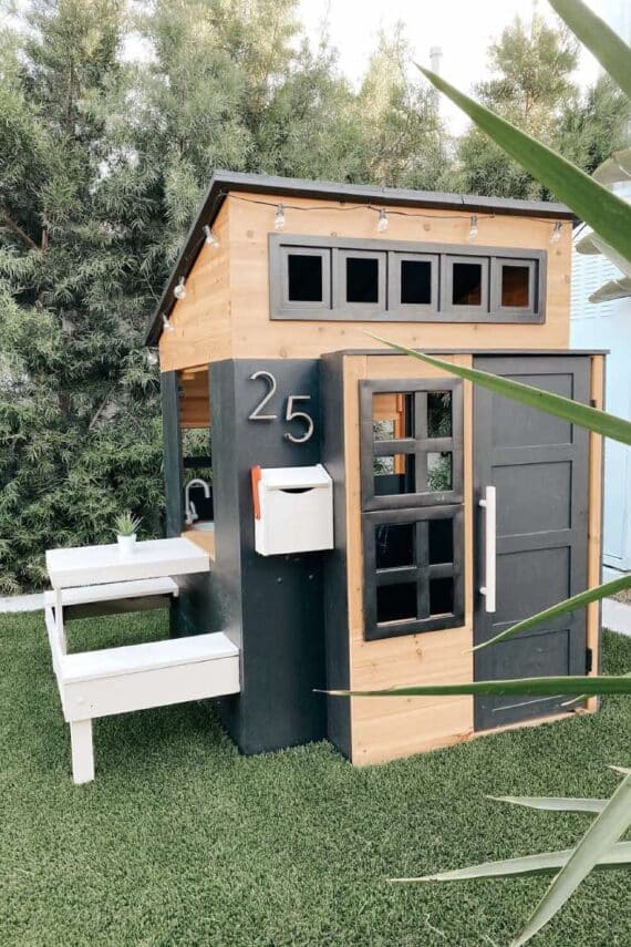 DIY Childrens Backyard Playhouse Ideas • The Garden Glove