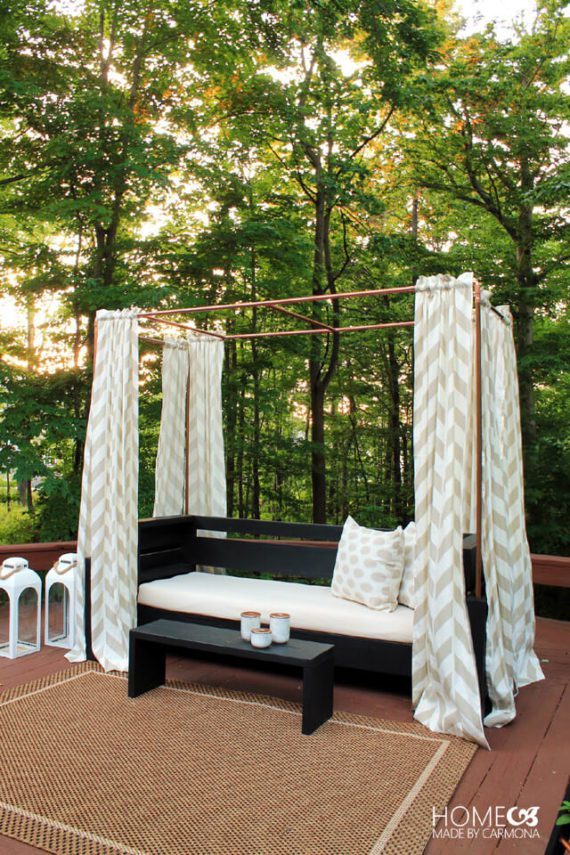 DIY Outdoor Cabanas - Add a Little "Resort" to Your Backyard! • The ...