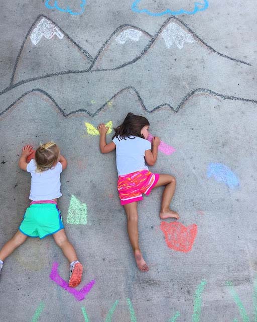 Sidewalk Chalk Ideas Summer Sidewalk Chalk Art Ideas For Young Kids